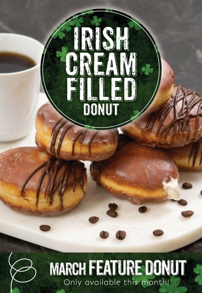 The Invermere Bakery - March Special - Irish Cream Filled Donut - The ...